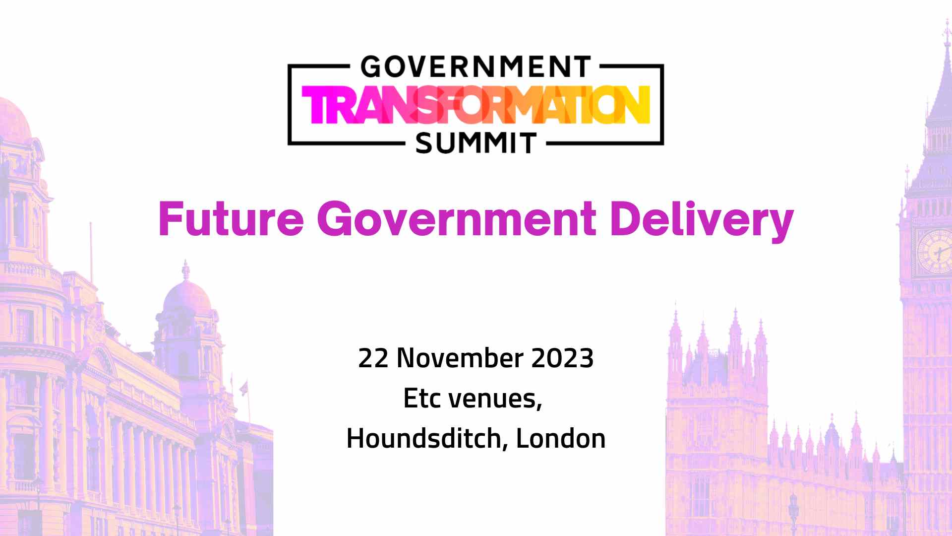 Government Transformation Summit 2023 - Home